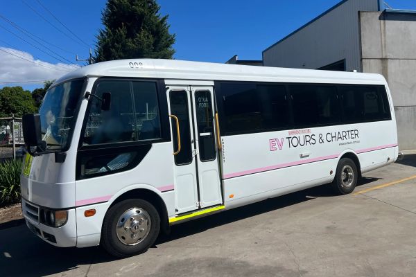 Modern and Comfortable Bus Fleet | EV Tours & Charter
